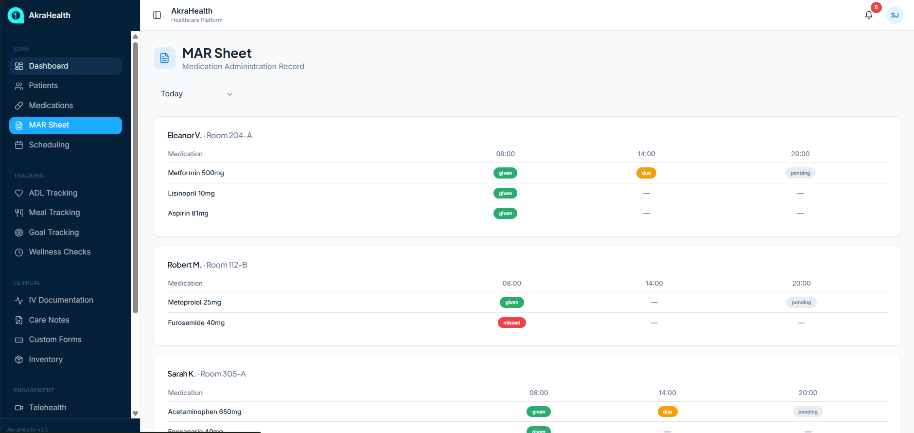 AkraHealth — Unified Healthcare Operations Platform